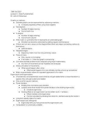 Data Fundamentals Lecture 3 - 12th Oct 2021 - 12th Oct 2021 Lecture 3 - Data Fundamentals Dr ...