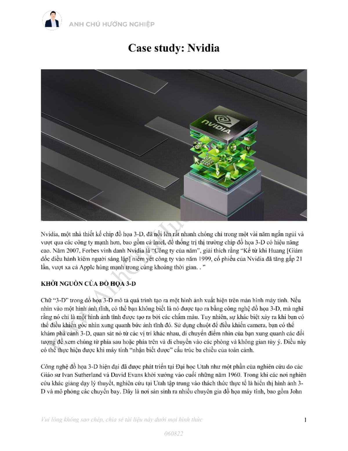 Case study Nvidia VN Final 060822 - CATE2018 - USyd - Studocu