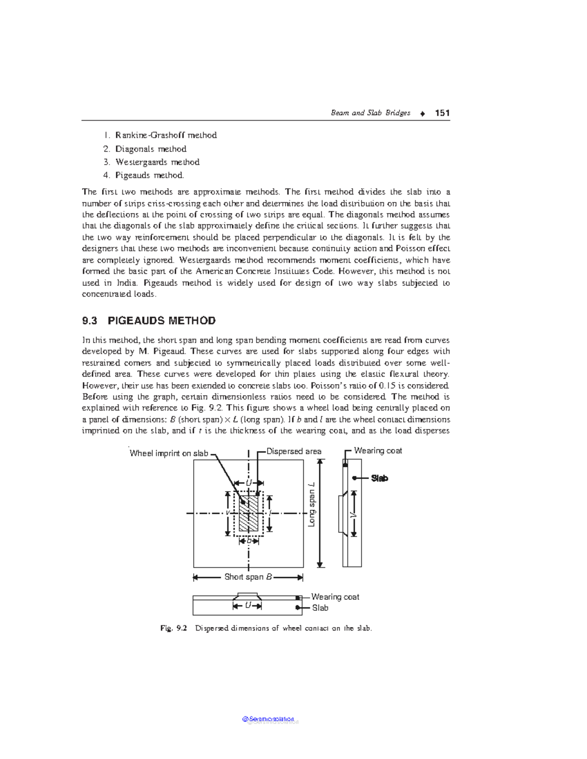 2nd 1a - Beam and Slab Bridges ®®®®® 151 1. Rankine-Grashoff method 2 ...