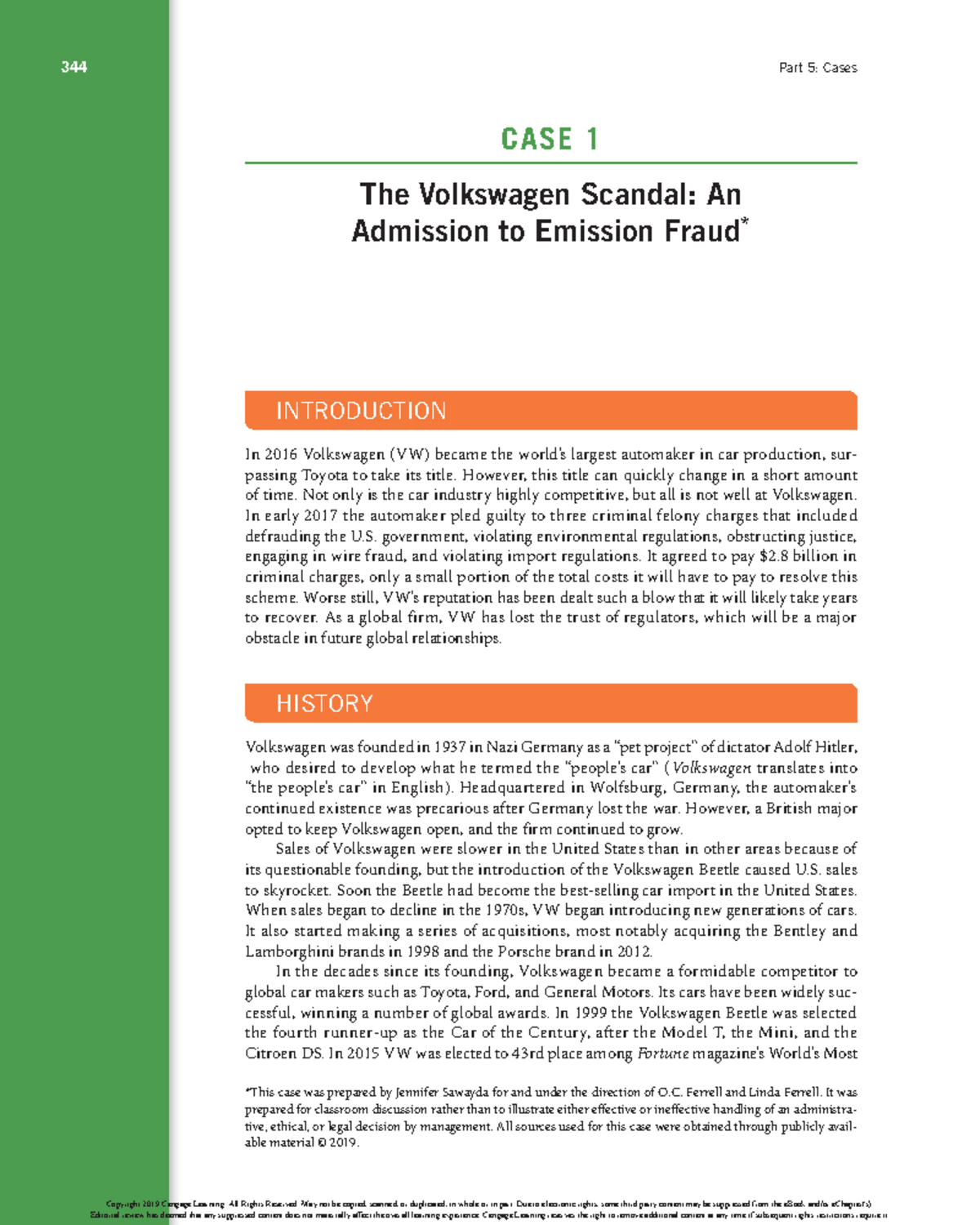Case-1-The-Volkswagen-Scandal-from-BE-12Ed-Fraedrich-Ferrell-Ferrell ...