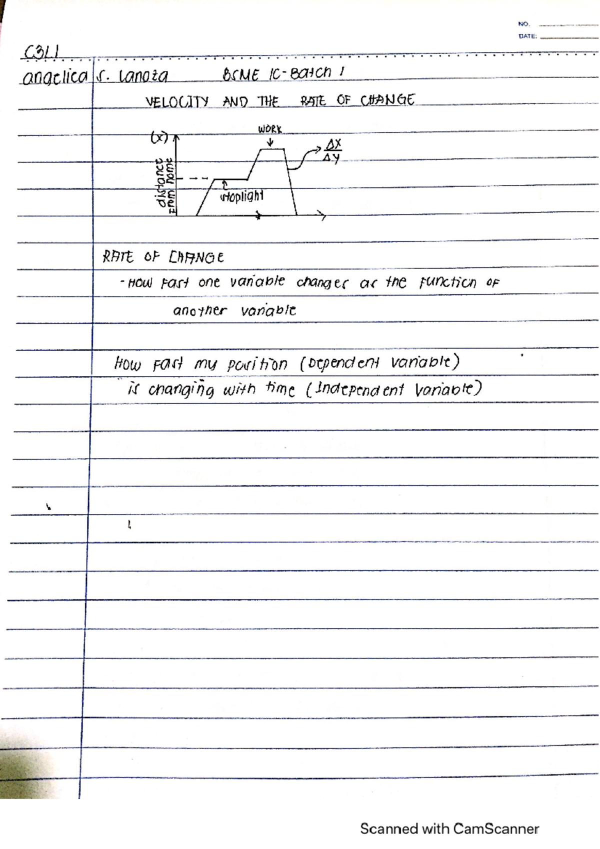 Chapter 3 Calculus Notes - College Physics 1 - PangSU - Studocu