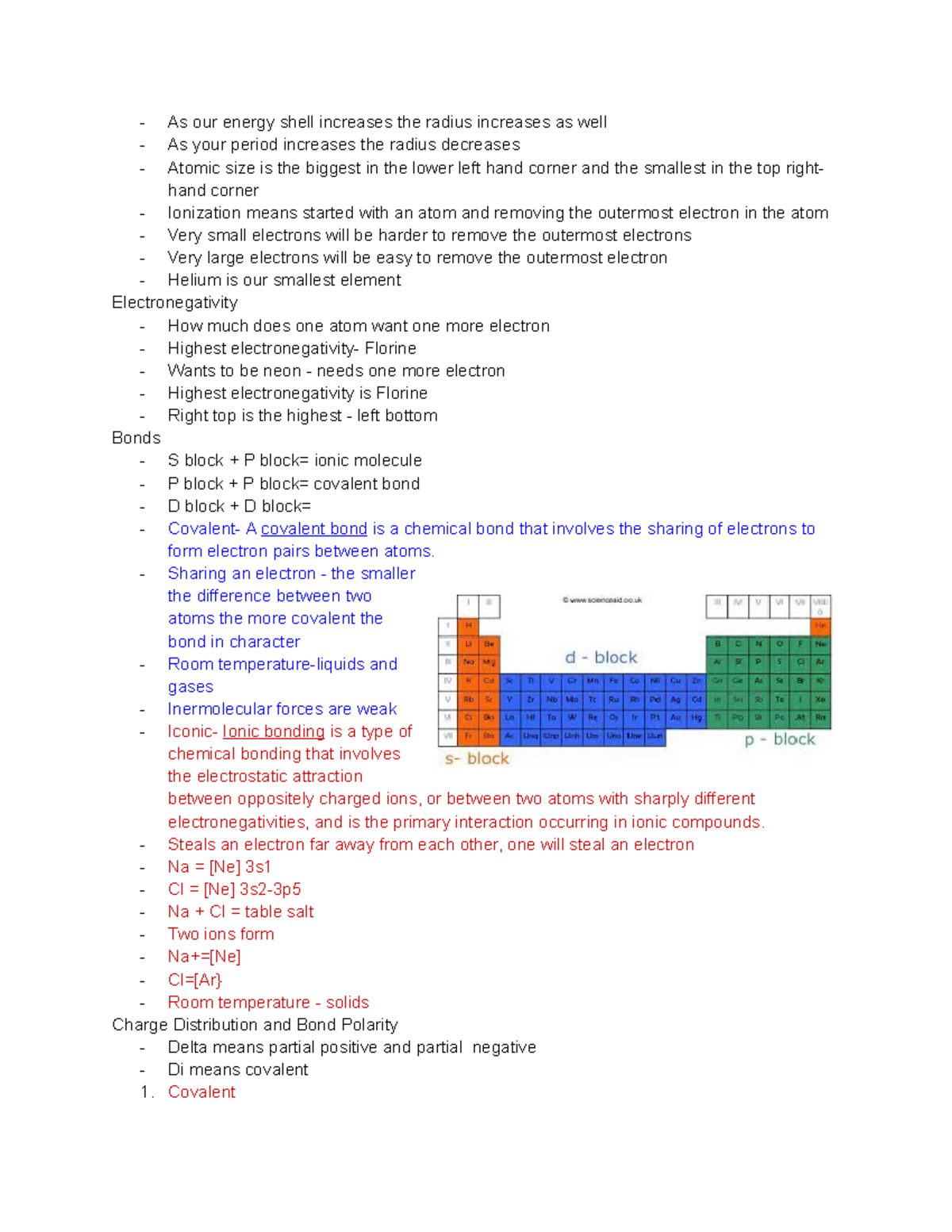 Chem lecture 1 24 - Electronegativity Bonds Charge Distribution and ...