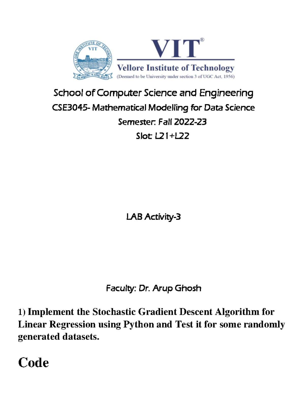 MMDS DA3 - mmds - School of Computer Science and Engineering CSE 3045 ...