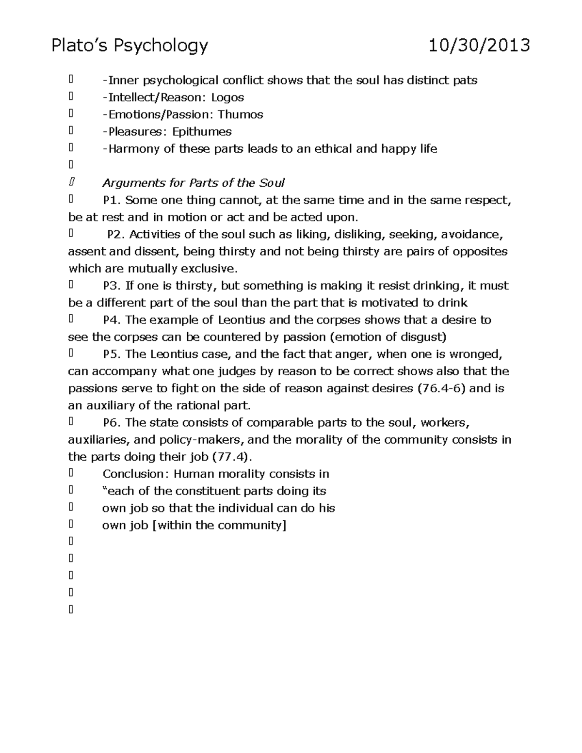 Plato’s Psychology - Psychology psychological conflict shows that the ...