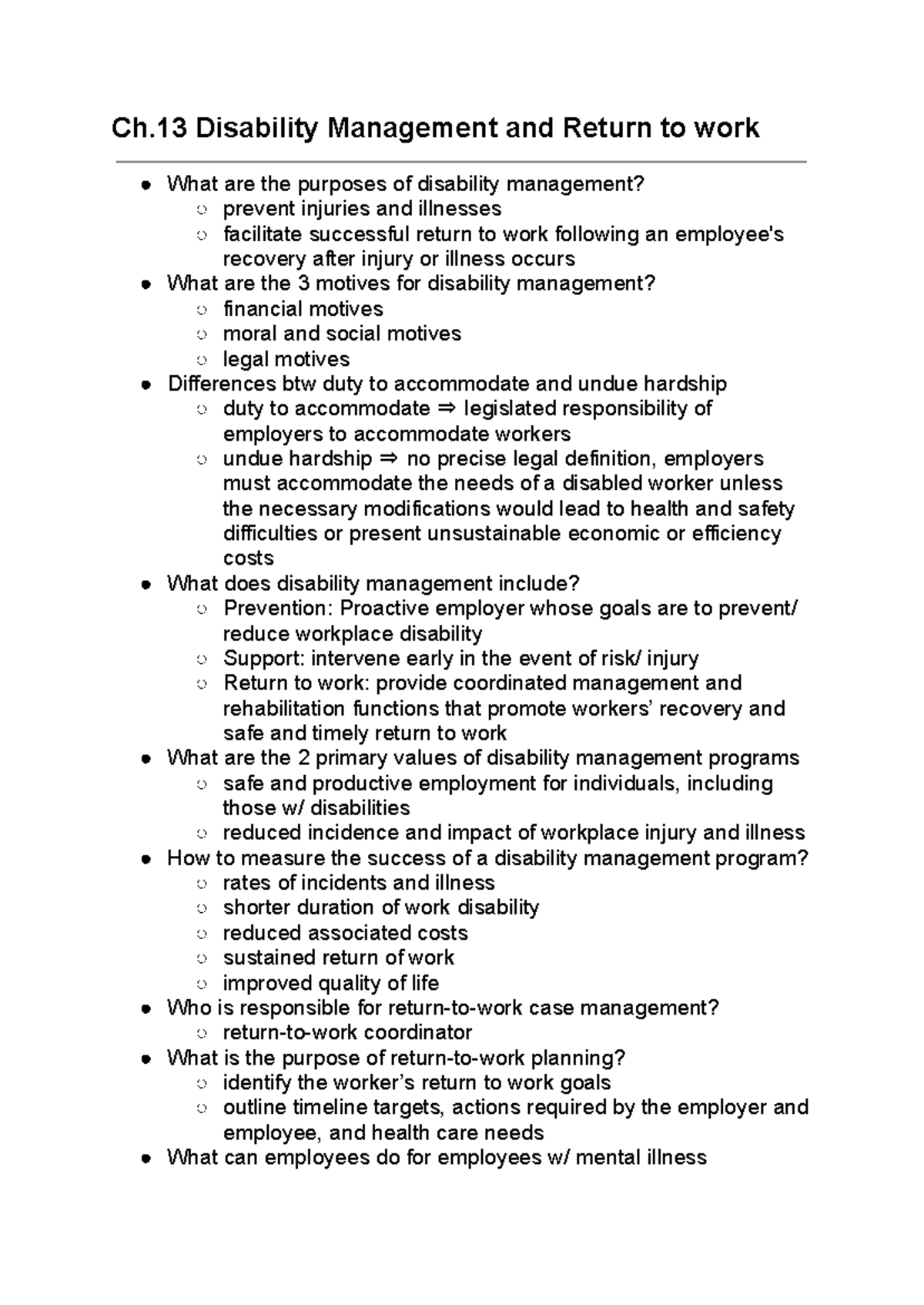 Ch.13 Disability managment and return to work - Ch Disability ...