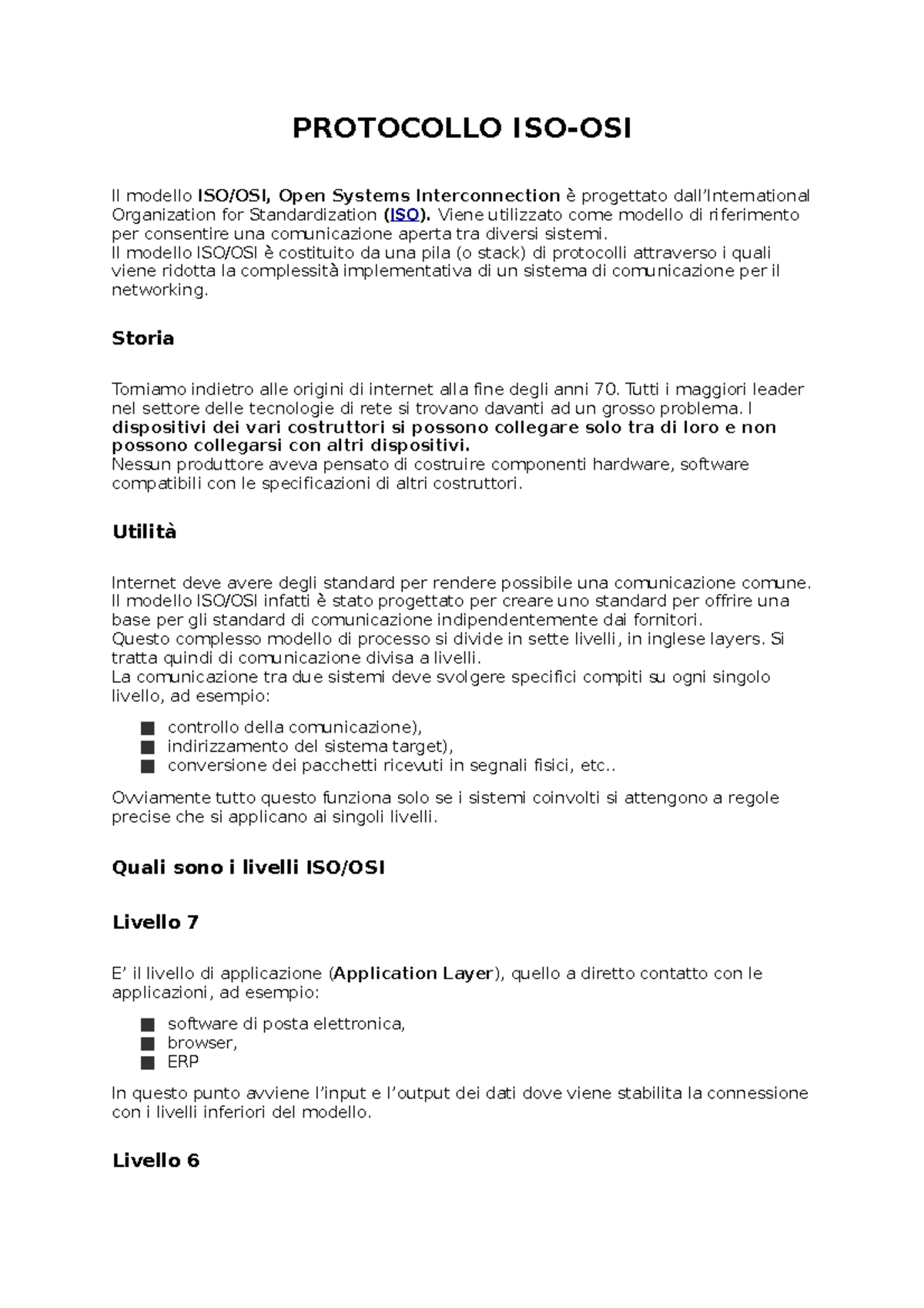 Protocollo ISO-OSI - Spiegazione completo del modello ISO-OSI e ogni ...