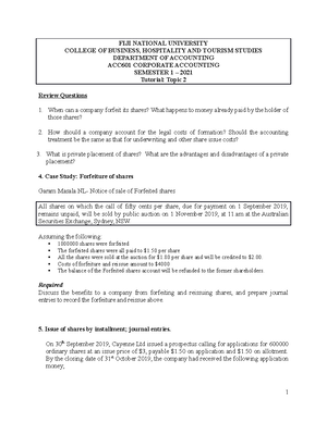 Acc601 Tutorial Questions 2 Ans - FIJI NATIONAL UNIVERSITY COLLEGE OF ...