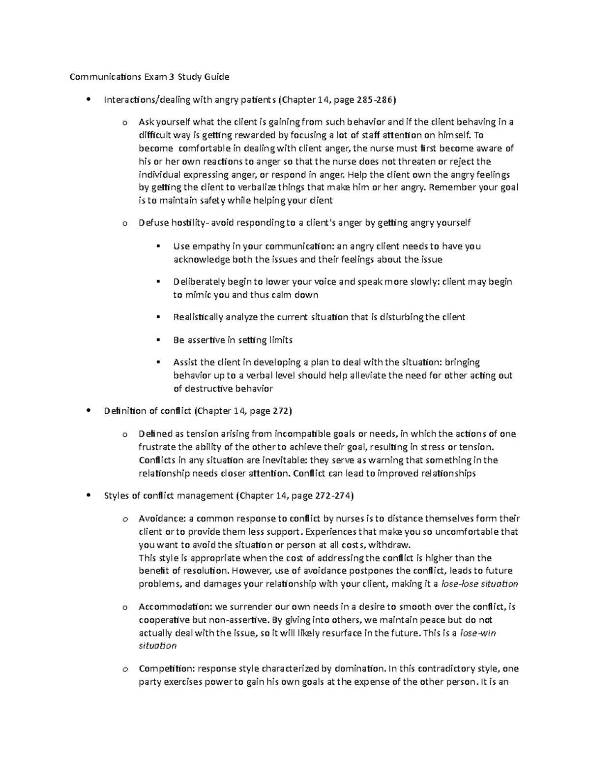 Communications Exam 3 Study Guide - Communications Exam 3 Study Guide ...