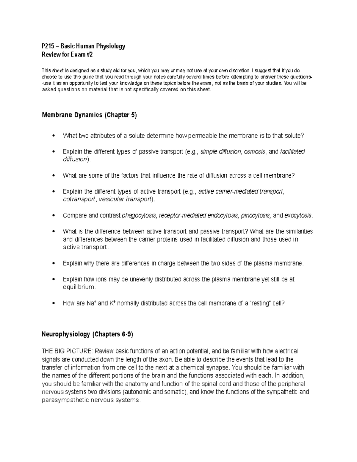 lecture-exam-2-review-questions-physio-p215-basic-human-physiology