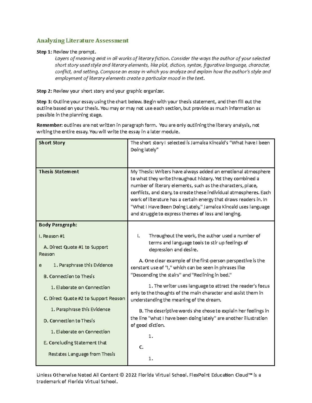 Copy of 1.03 Assessment - Analyzing Literature Assessment Step 1 ...