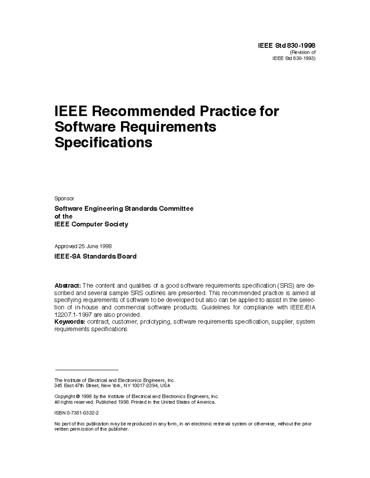 IEEE830 - IEEE380 format - The Institute of Electrical and Electronics ...