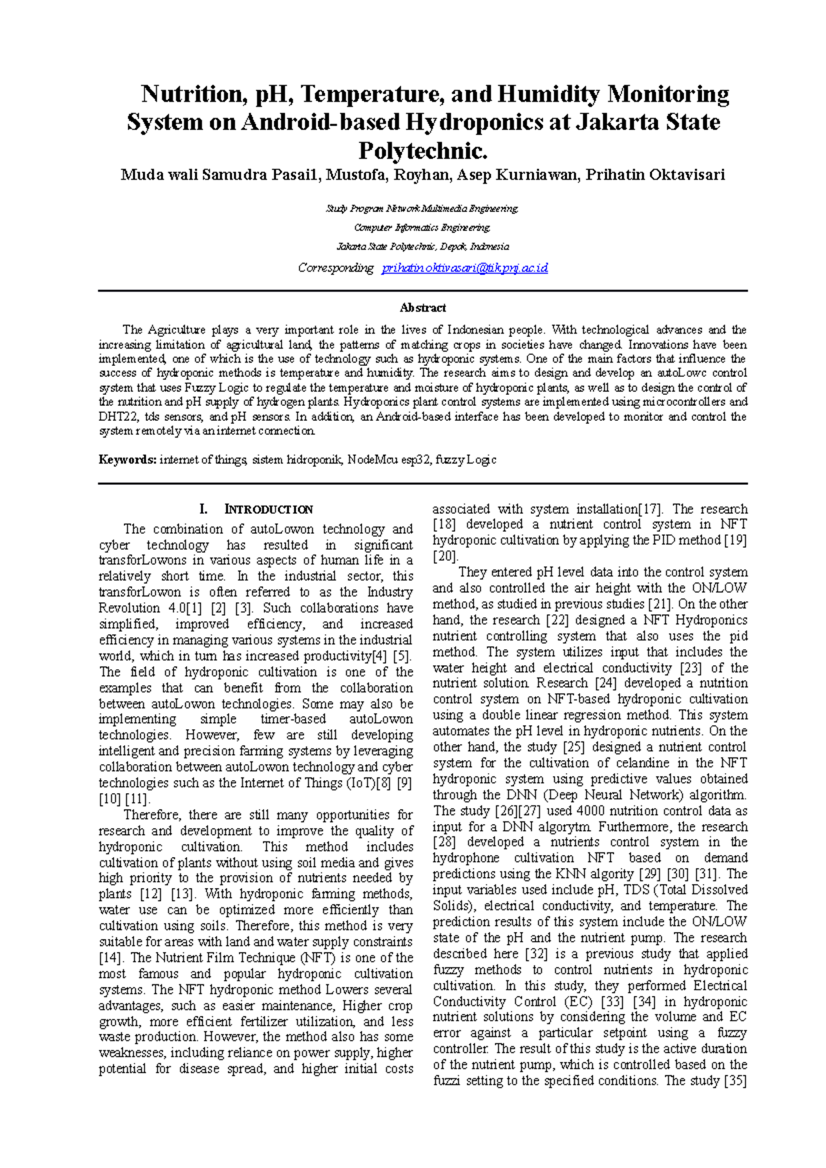 Mustofa Jurnal PMTA - Journal - Nutrition, pH, Temperature, and ...