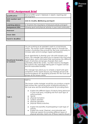 Muscular system revision - BTEC Revision Guide Muscular System B1 ...