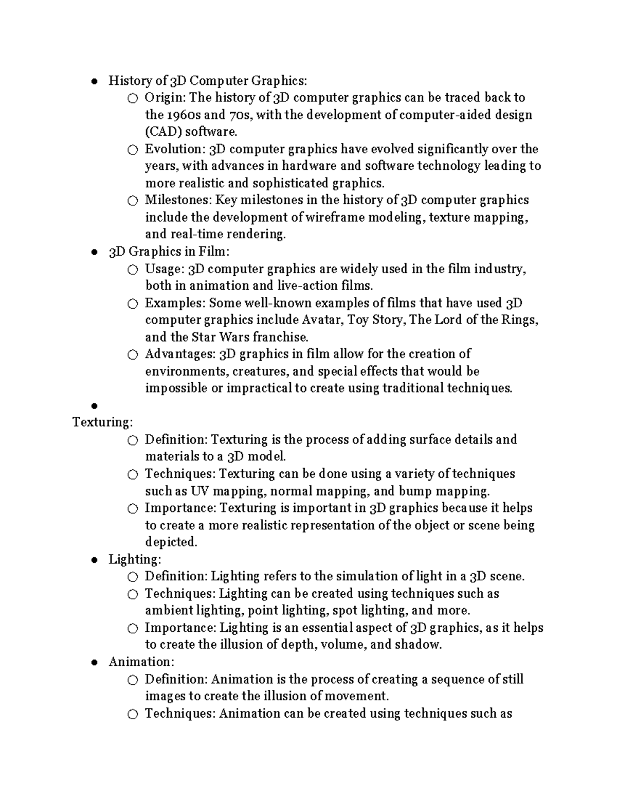 3D Computer Graphics notes - History of 3D Computer Graphics: Origin ...