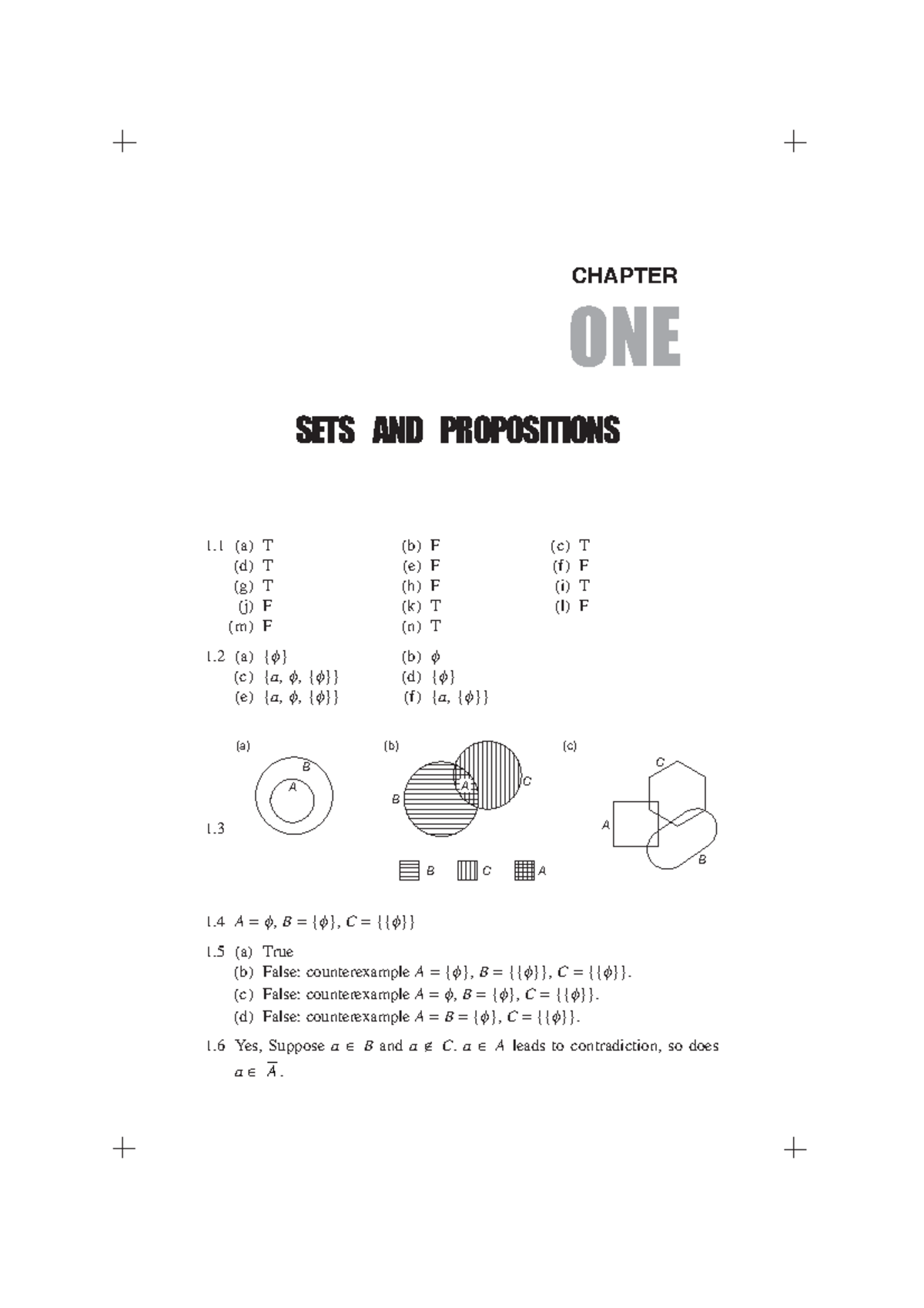 Chapter 1 Sets And Propositions - Managerial Mathematics - MCU - Studocu