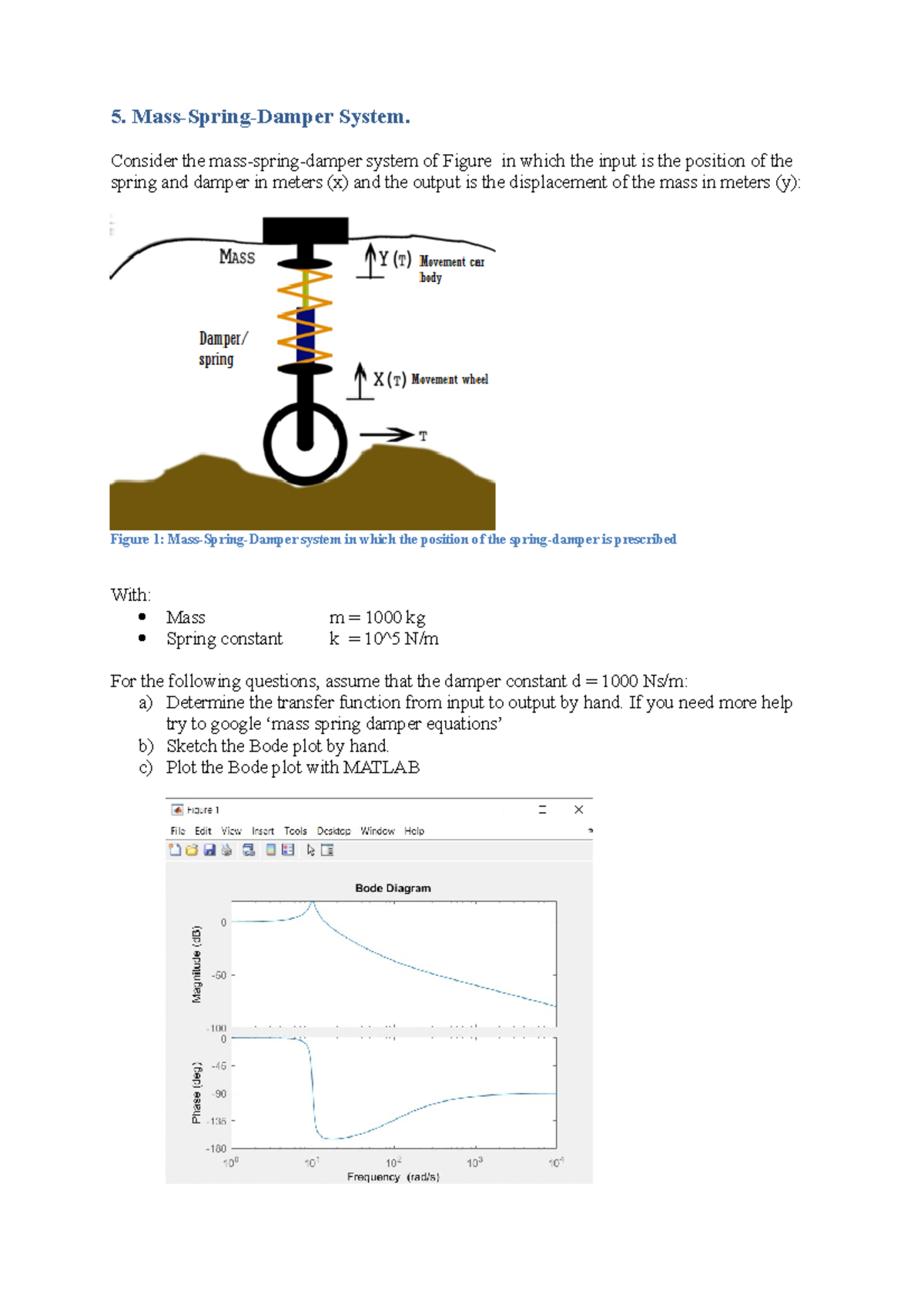 Week 5 - introduction to control system practical number 5 - 5. Mass ...