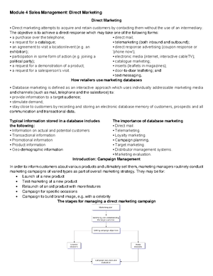 Module 2 Sales Management - Module 2: Sales Management (Sales settings ...