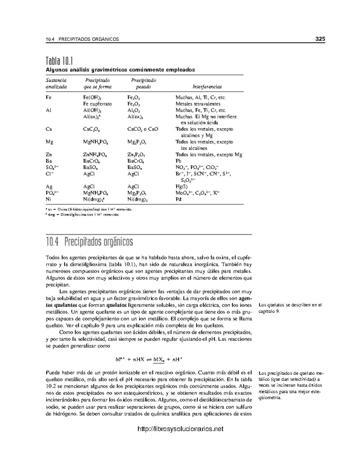 GARY Christian - 00.2 - 10 Precipitados orgánicos Todos los agentes ...