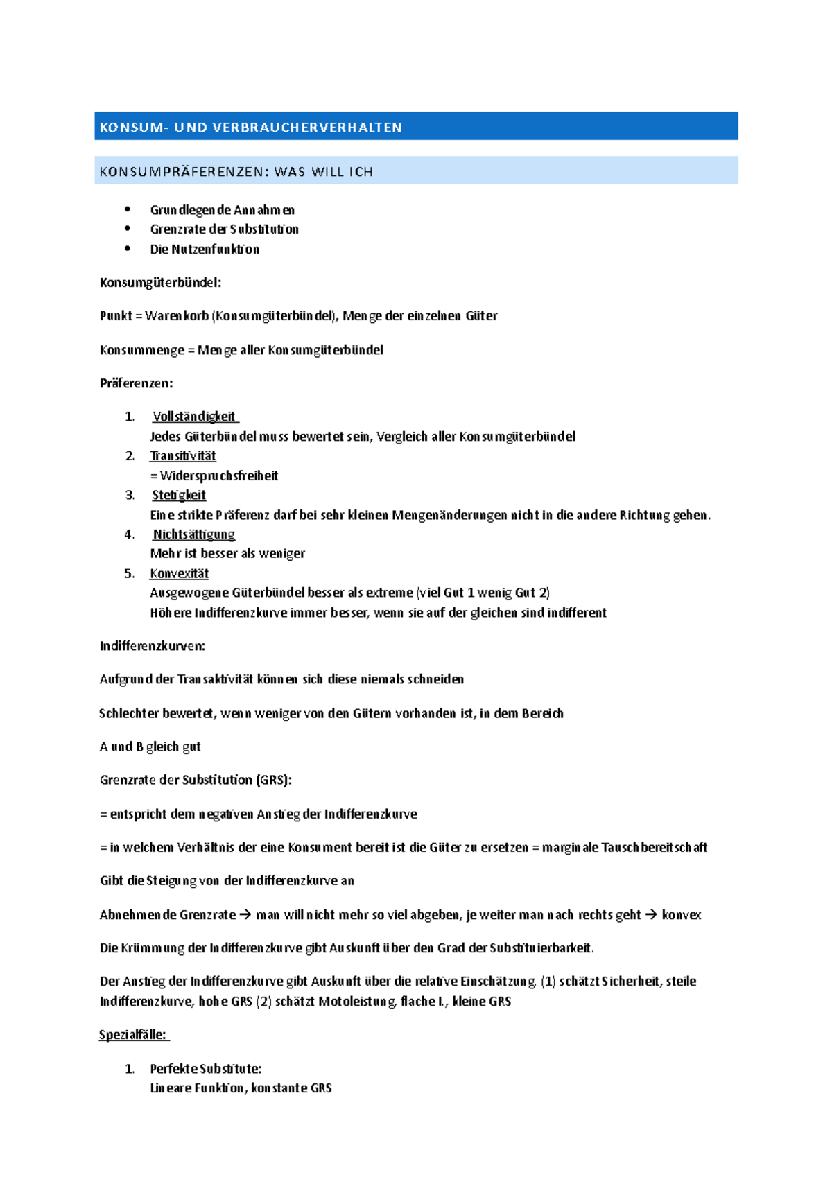 Konsumverhalten - .... - KONSUM- UND VERBRAUCHERVERHALTEN ...