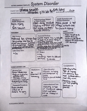 Adolescent Who Has a Possible STI System Disorder - ACTIVE LEARNING ...