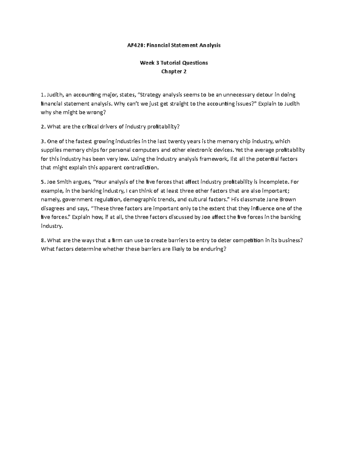 Week 3 Tutorial - Chapter 2 - Business Information Systems - USP - Studocu