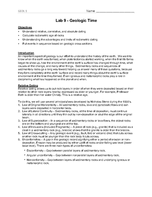 GEOL 101 Module 7 - Sedimentary Rocks HW Questions - GEOL 101: Module 7 ...