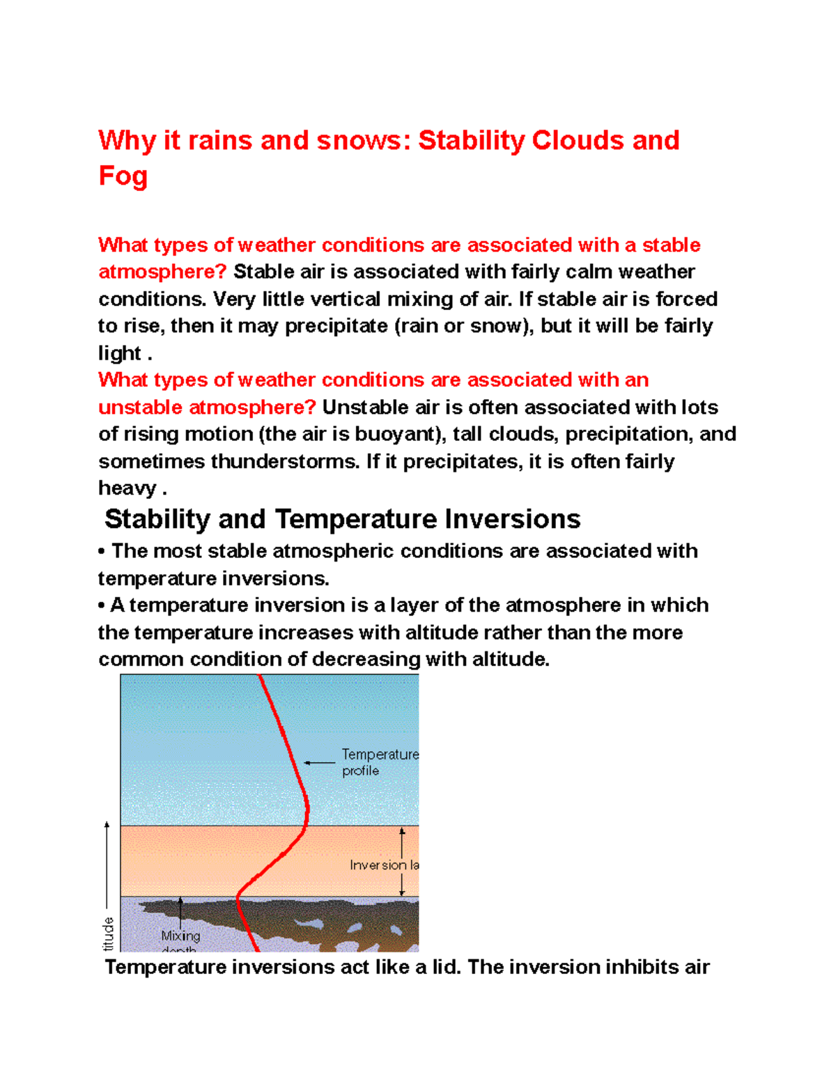 Untitled document (10) - Why it rains and snows: Stability Clouds and ...