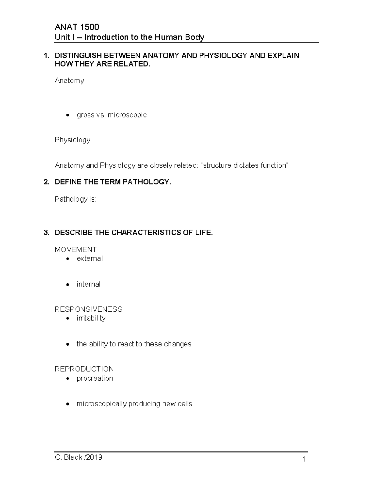 ANAT 1500 UNIT1 Notes PART 4 Unit I Introduction To The Human Body anat-1500-unit1-notes-part-4-unit-i-introduction-to-the-human-body
