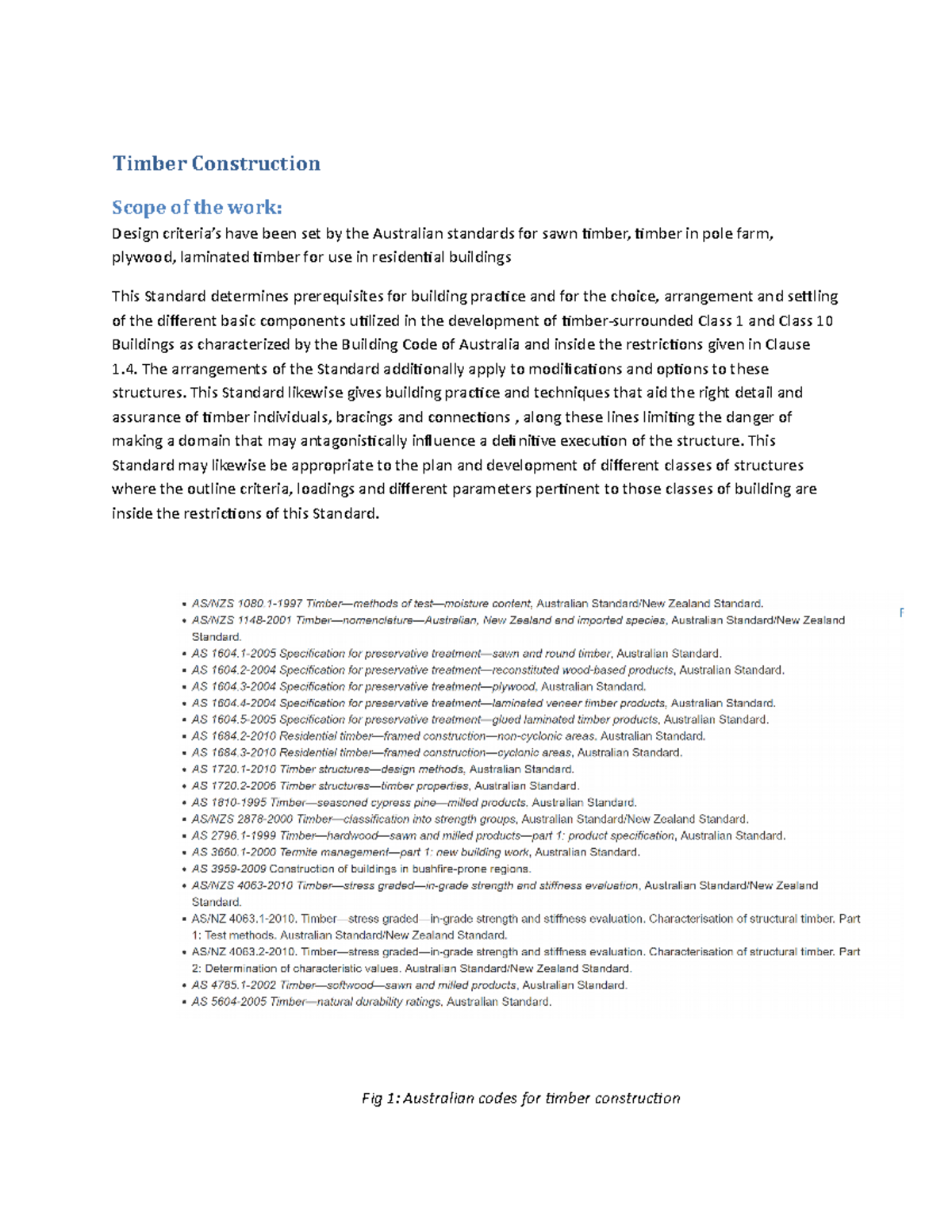 Timber Construction - part of an assignment for the final project ...