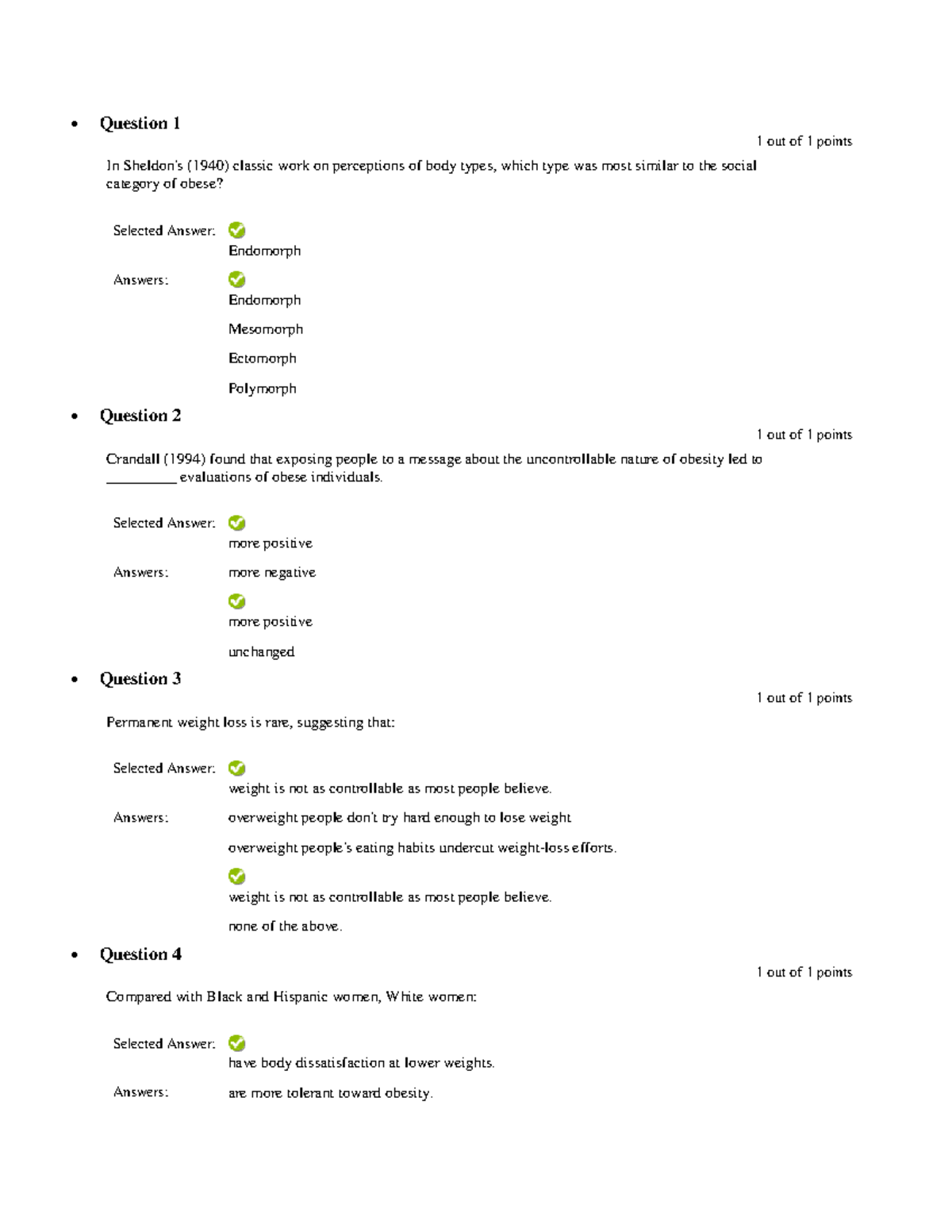 Chapter 7 Quiz - Weekly Quiz - Question 1 1 out of 1 points In Sheldon ...