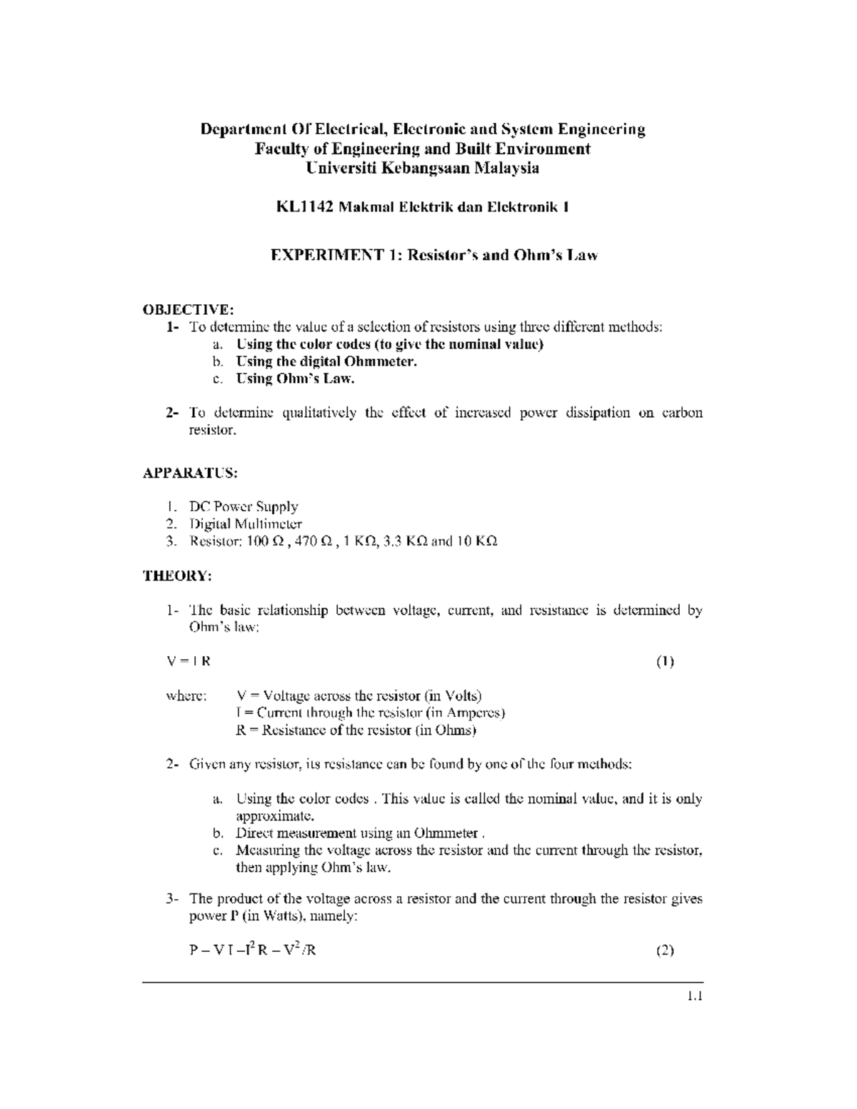 Lab 1 2014 2015 - lab first year second sem - Department Of Electrical ...