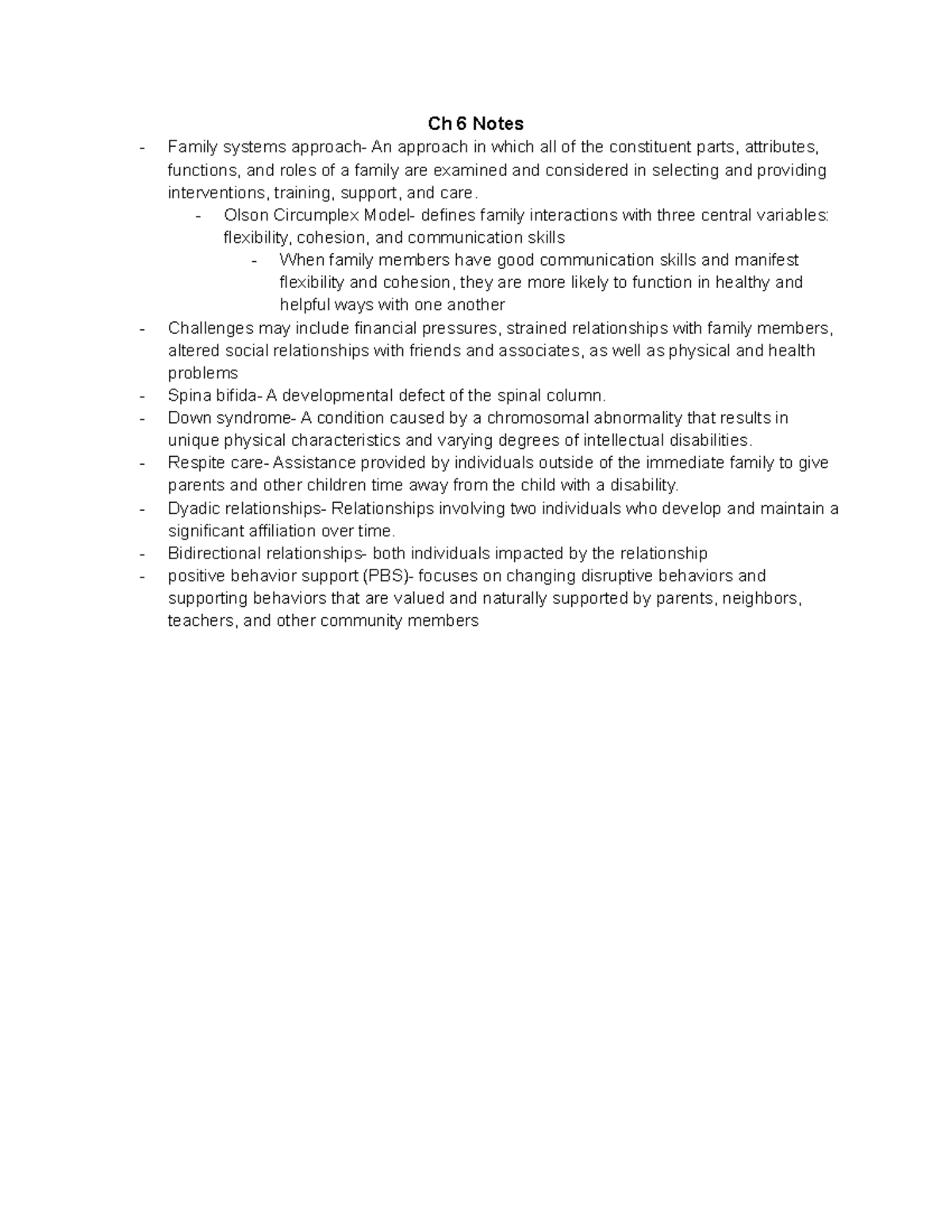 Ch 6 Notes - Couse stayed the same and only one professor for it - Ch 6 ...