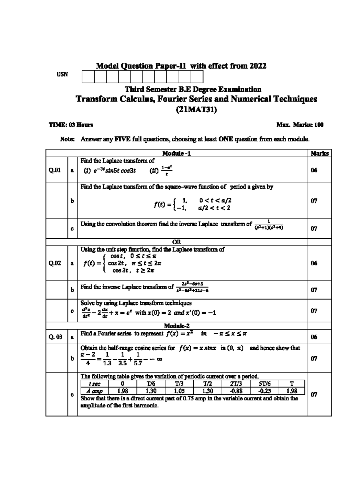 Modelmaths 2 - uid - Engineering mathematics - Studocu