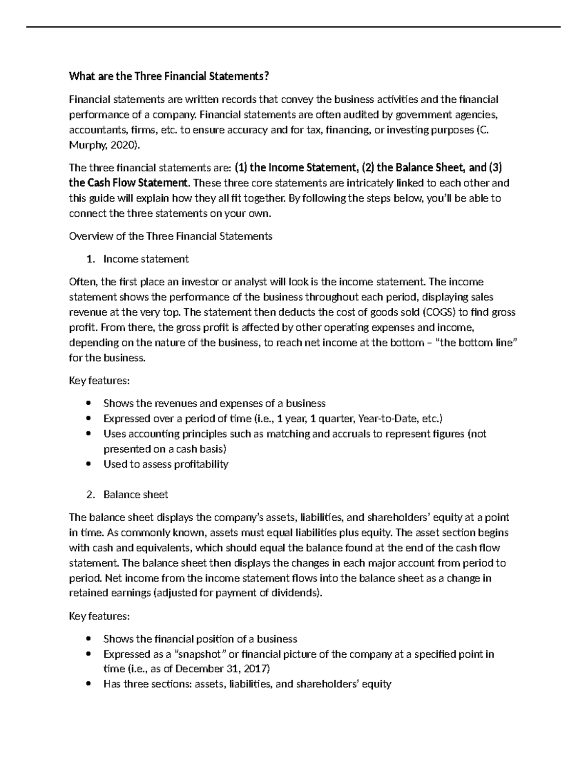 What are the Three Financial Statements - What are the Three Financial ...