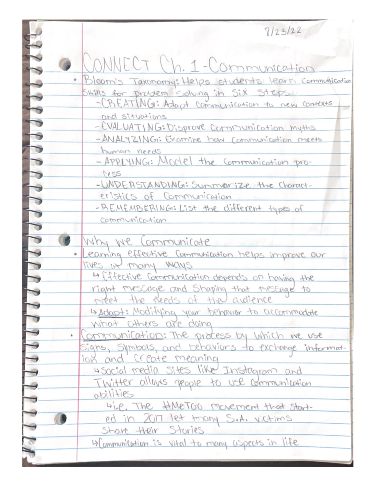 SCOM 1000 Ch. 1 - Communications (A First Look) - SPCH 1000 - Studocu