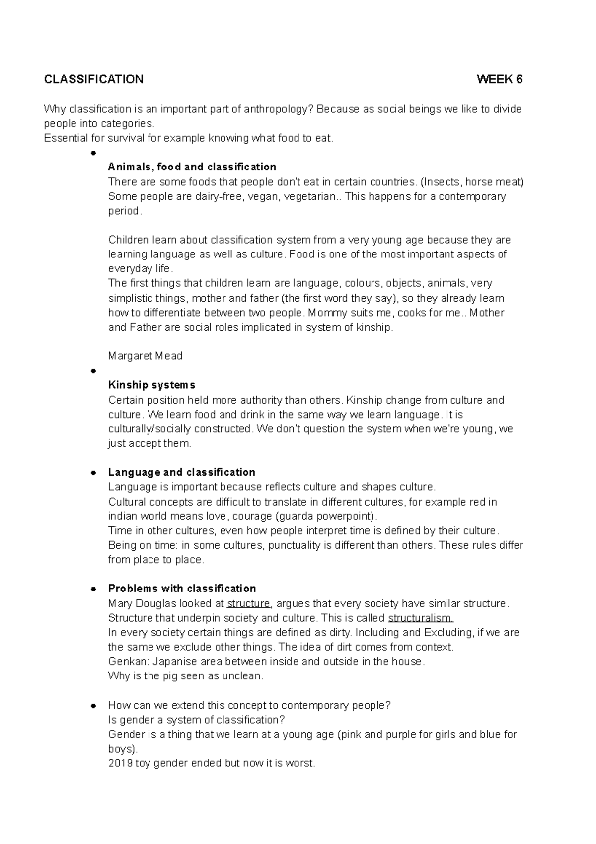 Classification lecture - CLASSIFICATION WEEK 6 Why classification is an ...
