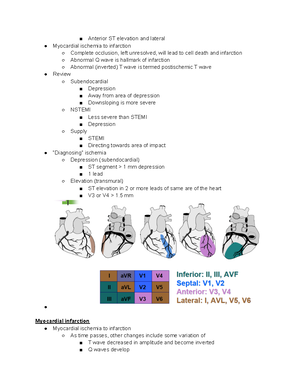 KAAP 665 ECG 3 - notes for exam 1 - ï Enlargement vs hypertrophy ï ...