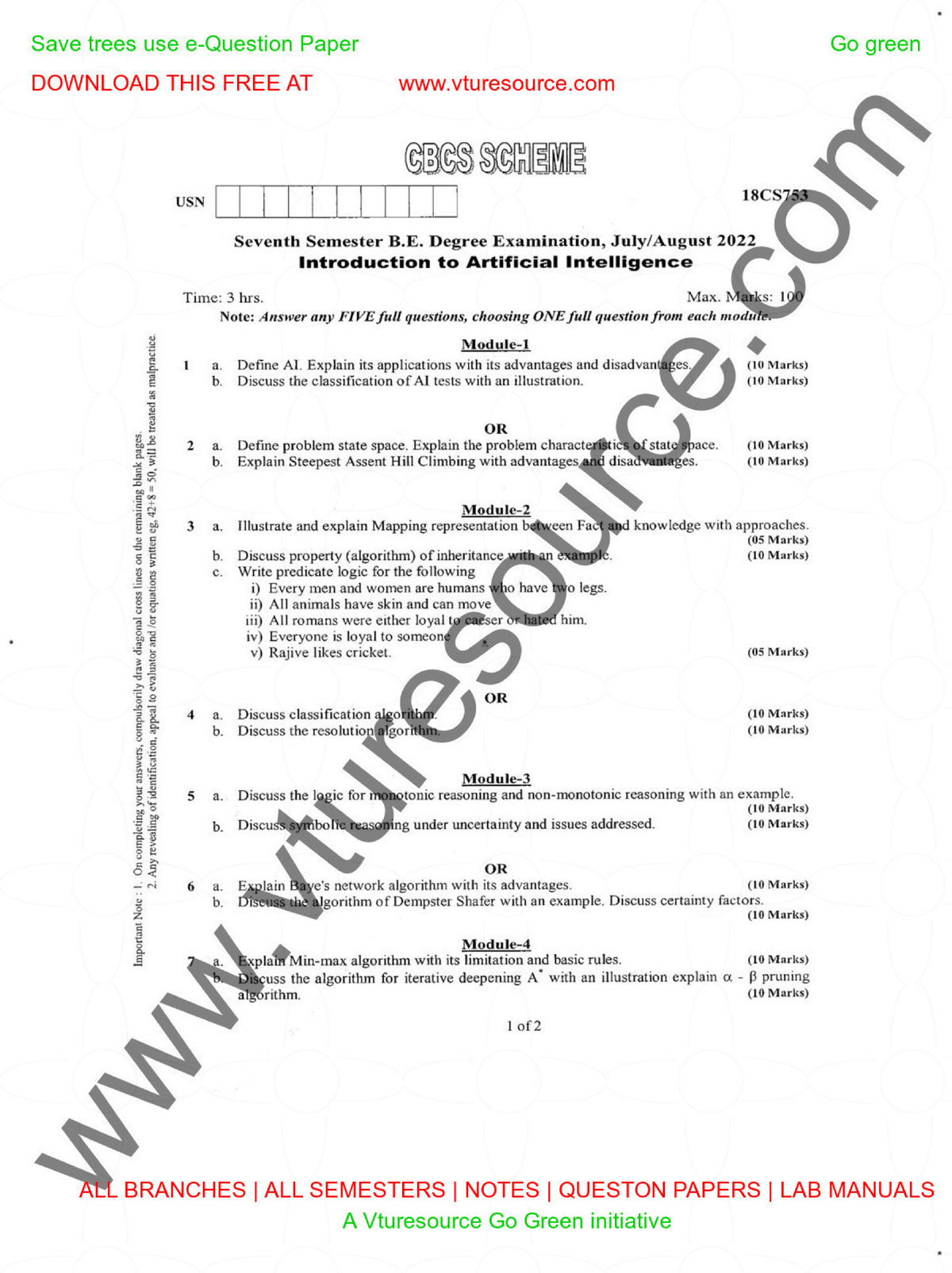 Aug-2022 - Notes for exam - imp vtu qps - Studocu
