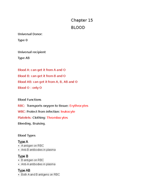 Chapter 15 Elimination - Chapter 15: Elimination Bowel/Bladder ...