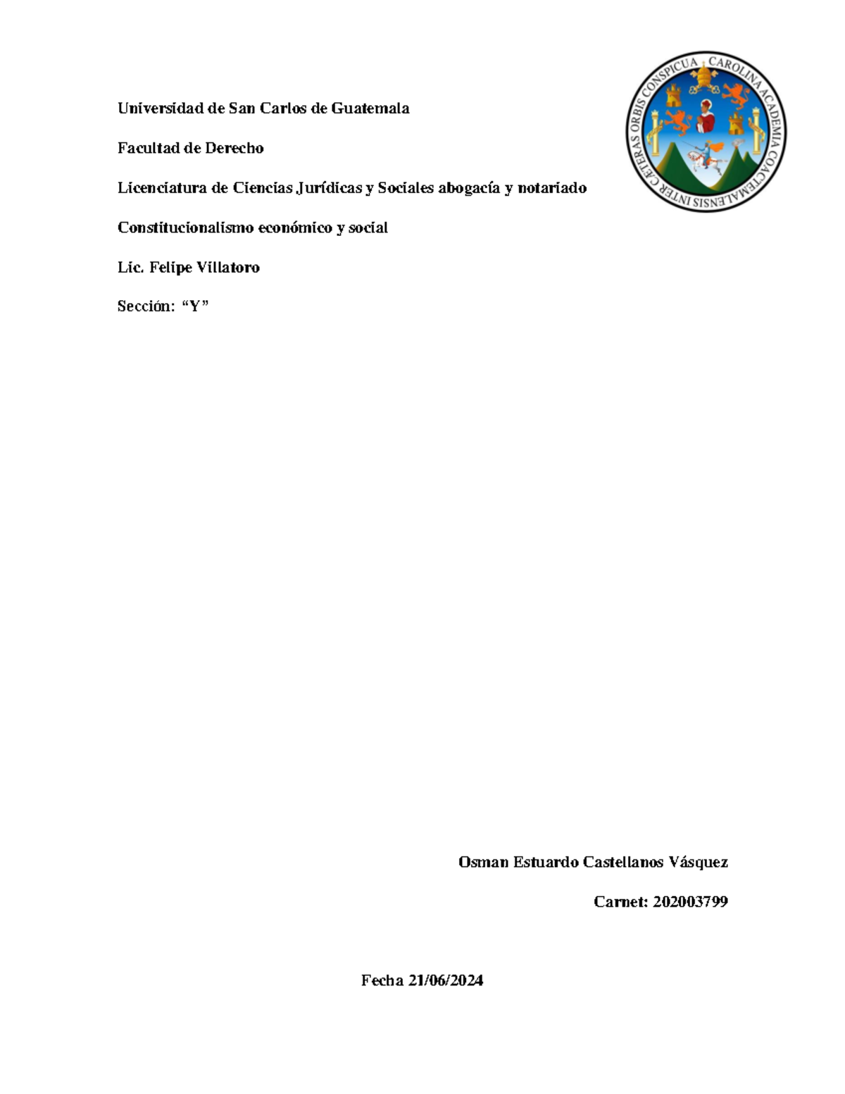 Constitucionalismo, Osman Estuardo Castellanos Vásquez, 202003 799 ...