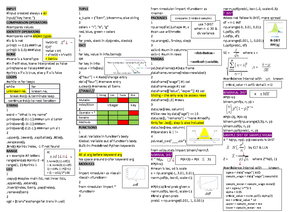 Summary Lecture 1 - Lecture 1: Programming for Business Analytics Contents • Why Python ...