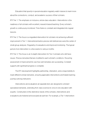 [Solved] Part 1 RTI Infographic Using the topic Resources and your own ...