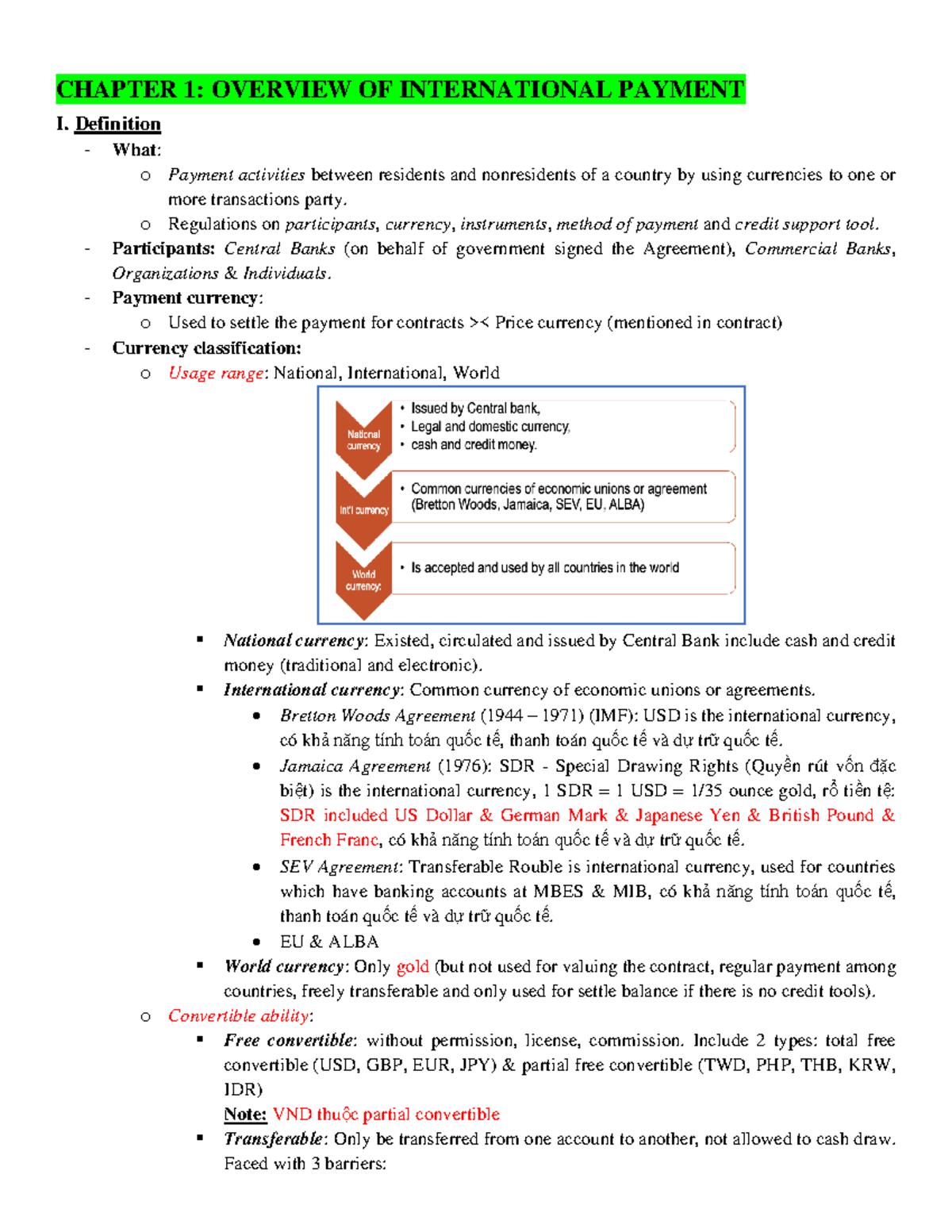 Int-Payment - thanh toán quốc tế - CHAPTER 1: OVERVIEW OF INTERNATIONAL ...