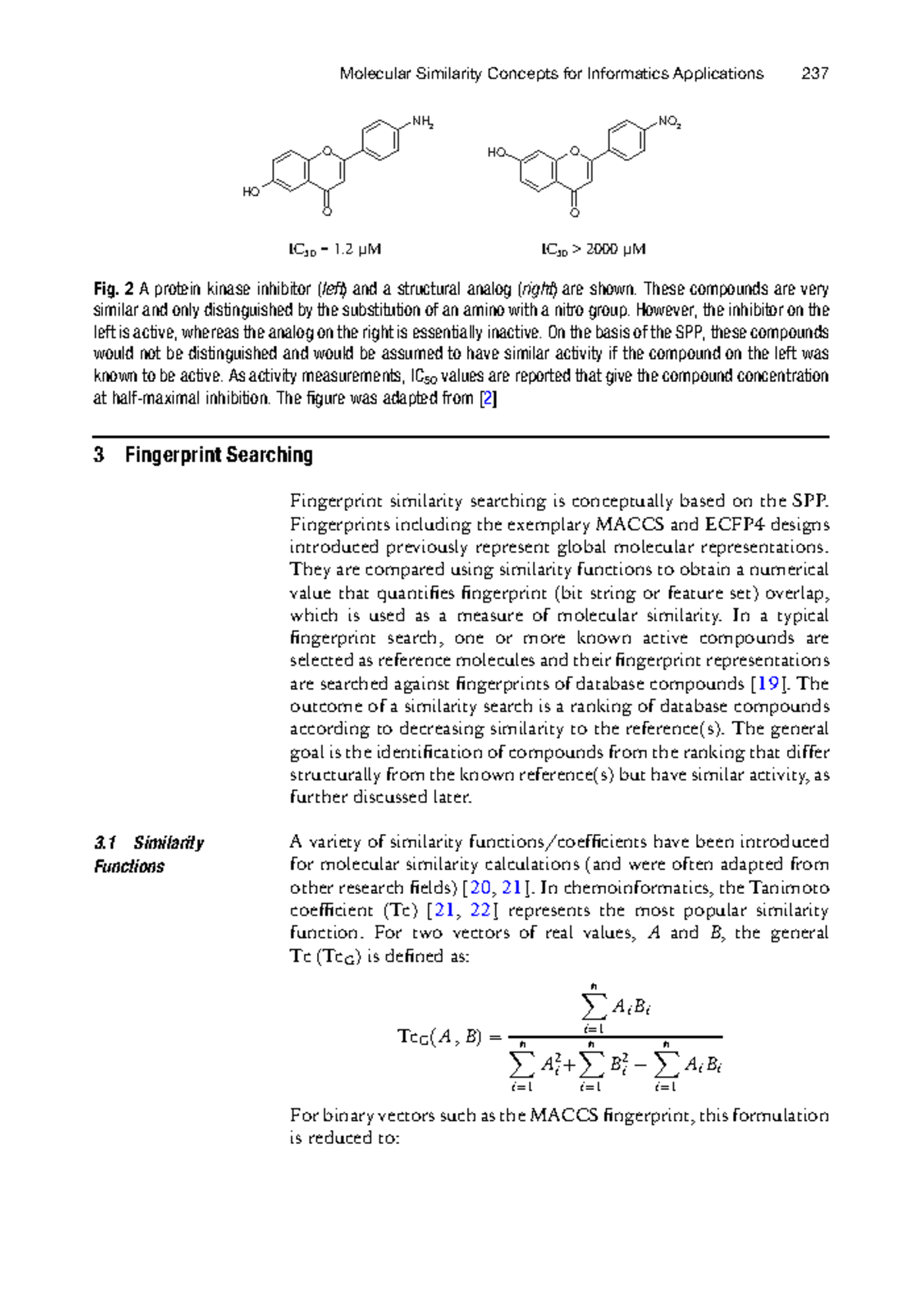 Fundamentals Of Bioinformatics 80 3 Fingerprint Searching Fingerprint Similarity Searching Is
