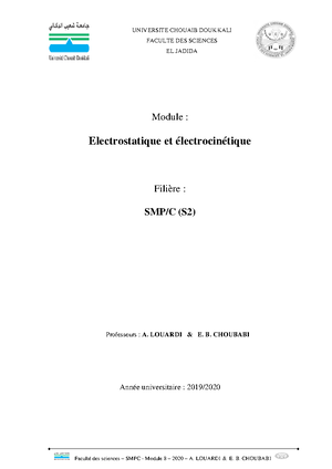 Examen 4 Mécanique Analytique SMP5 FSAC - Physique - Studocu