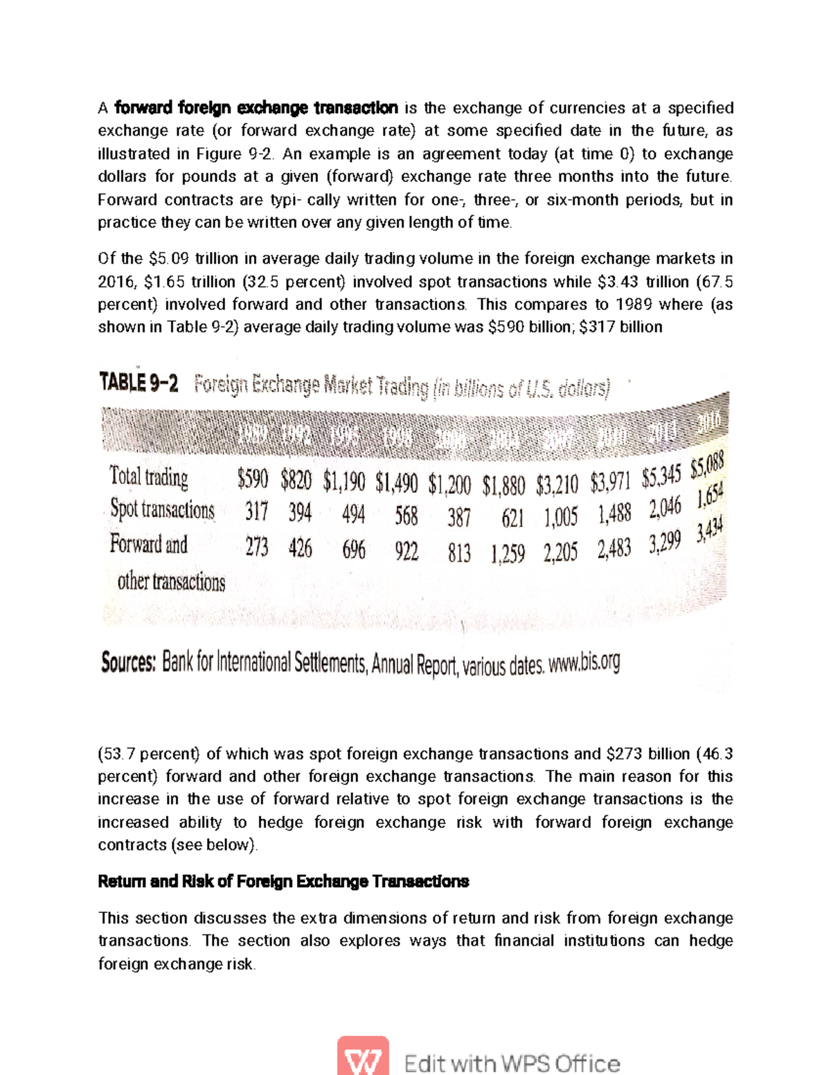 Forward foreign exchange transaction - An example is an agreement today ...