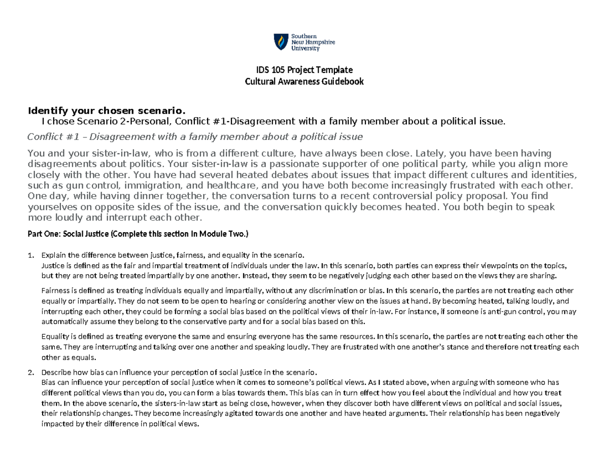 Module 3 Questions - IDS 105 Project Template Cultural Awareness ...