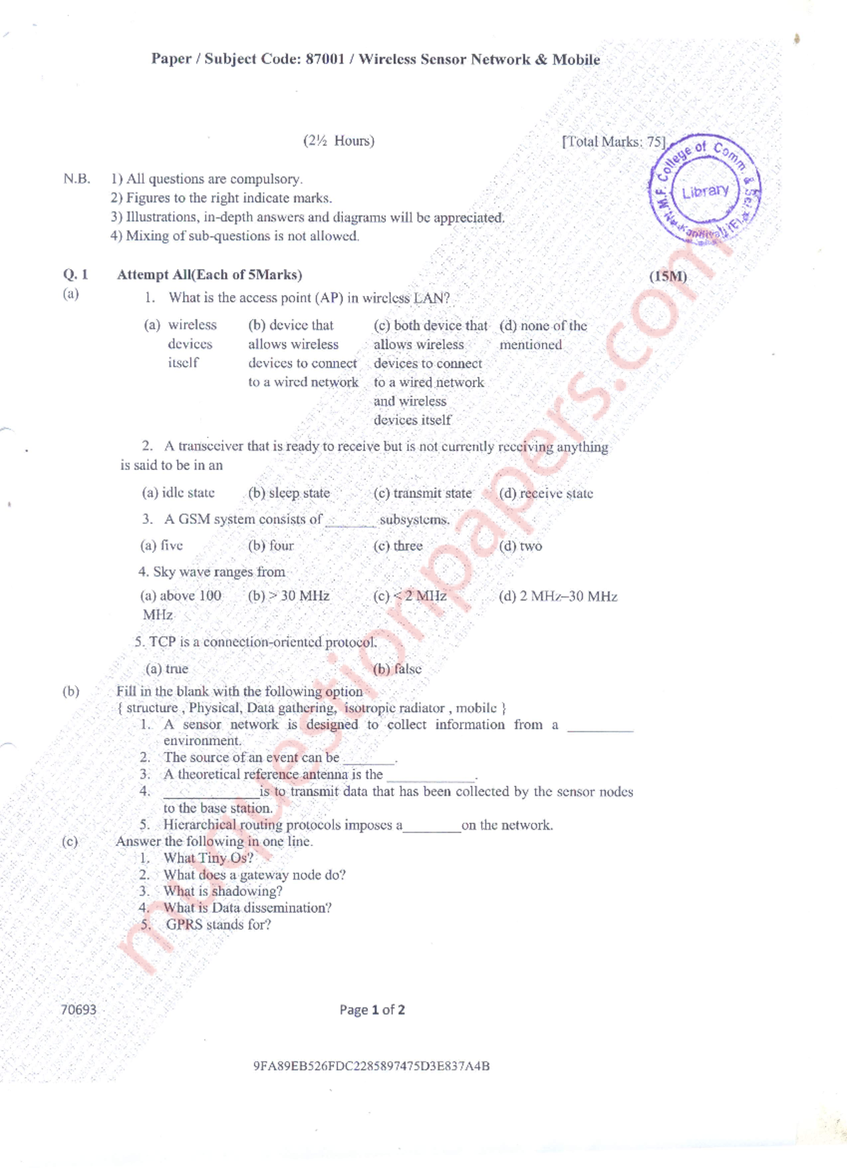 Science bsc-computer-science semester-6 2019 april - Studocu