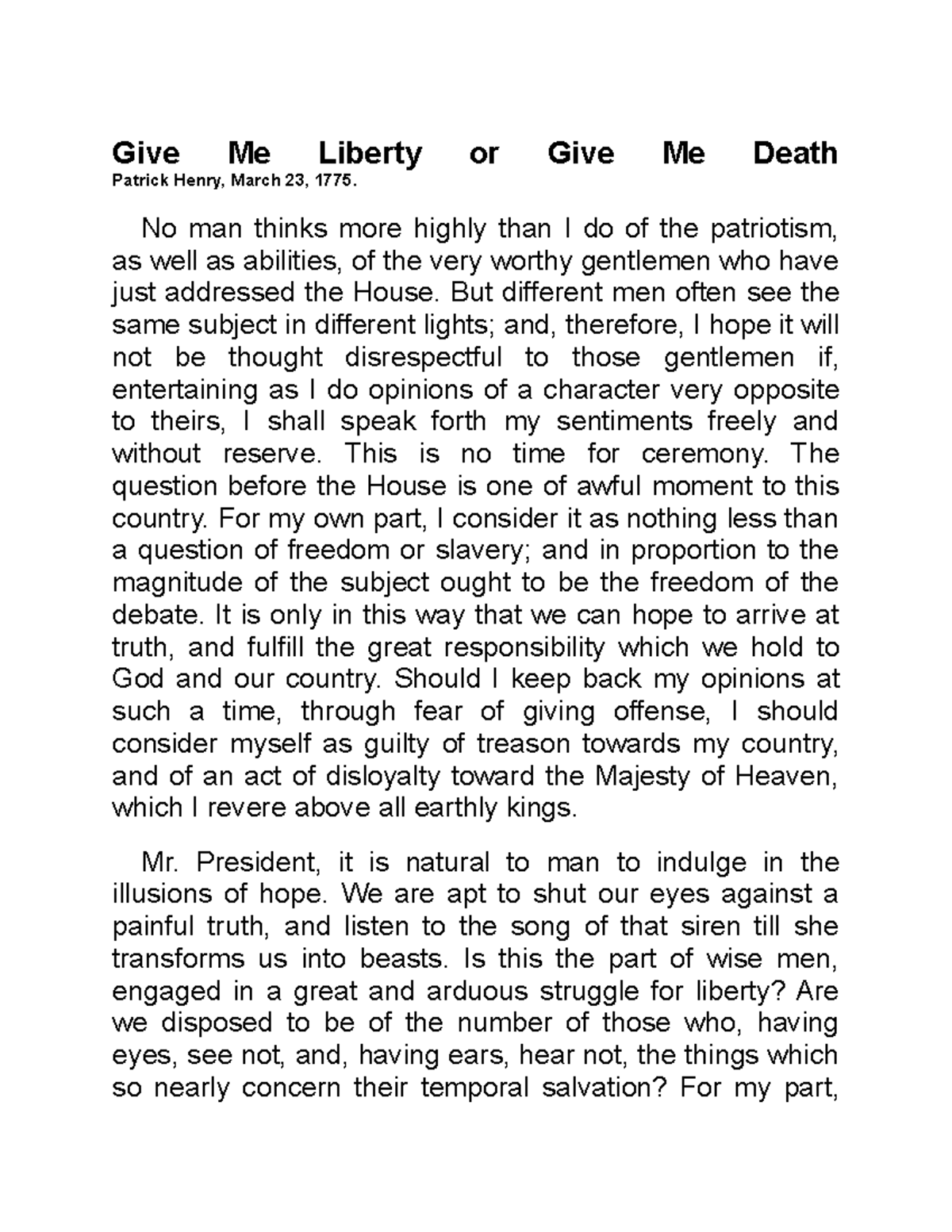 Give Me Liberty or Give Me Death only - Give Me Liberty or Give Me ...