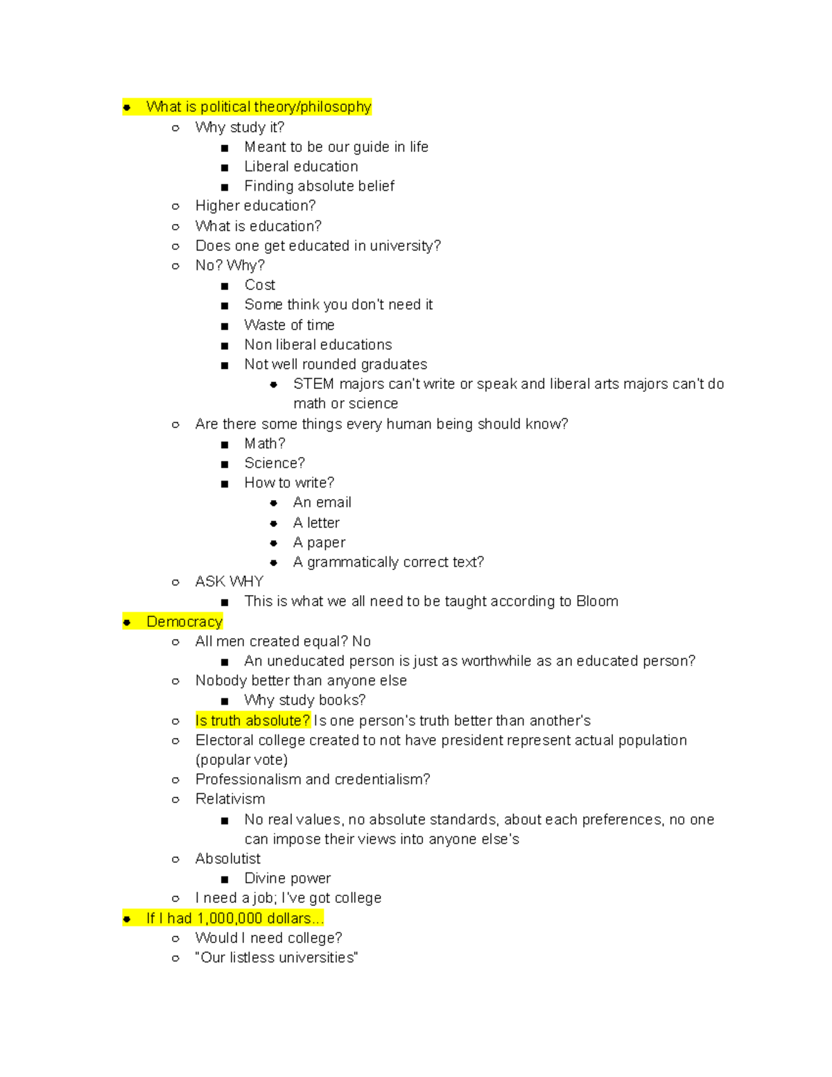POSC 1030 - Notes from Colin Pearce - What is political theory ...